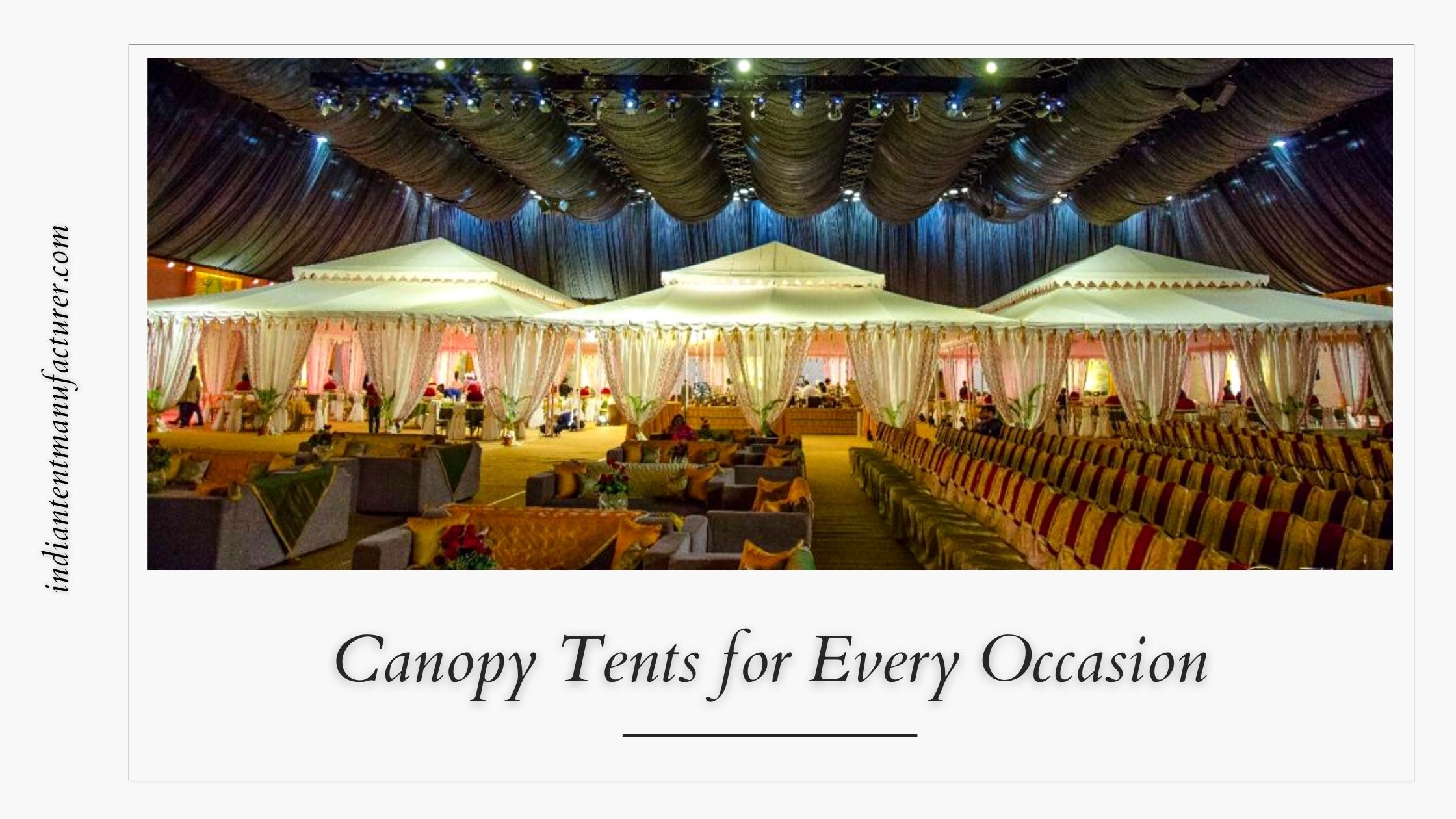 Wedding Canopy Tents for Every Occasion